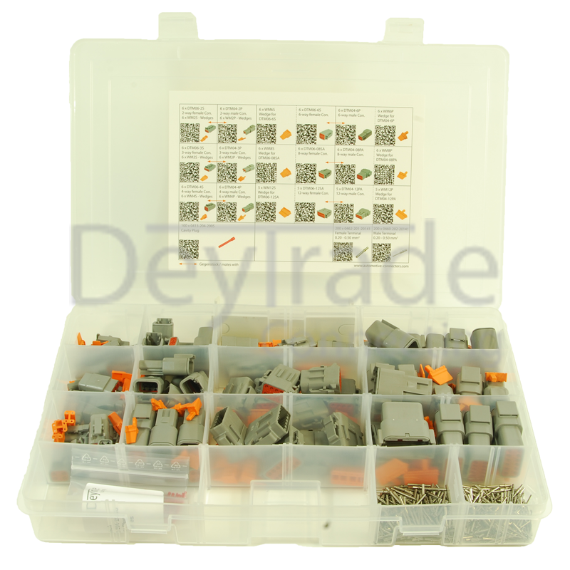 Deutsch DTM-Set with Rock Solid Terminals 0.20 - 0.50 mm2